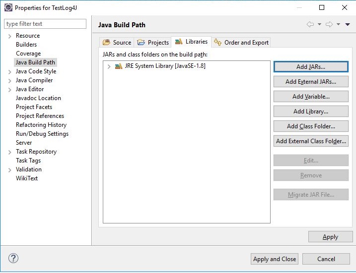 How to Create and Configure log4j Project using Eclipse IDE - BunksAllowed