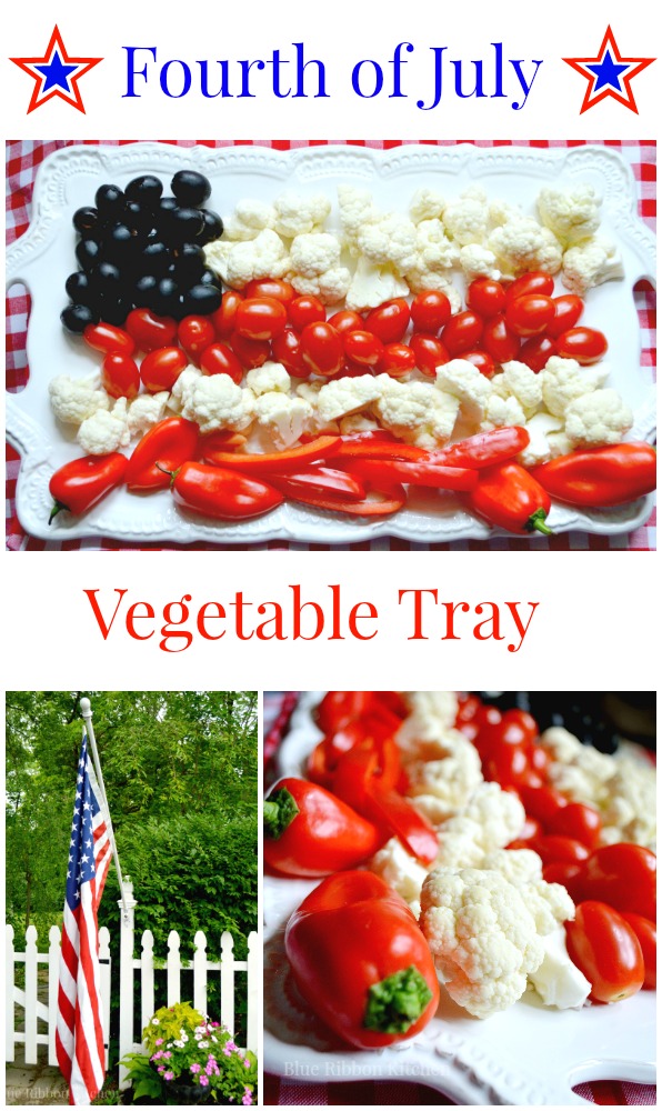 Blue Ribbon Kitchen: Patriotic Vegetable Flag