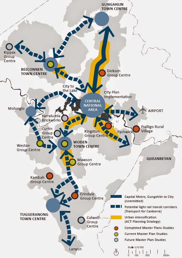 ACT Light Rail: ACT Government Light Rail Master Plan update for Dec 2014