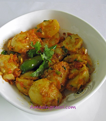 AmazingRasoi: Garlic Baby Patato