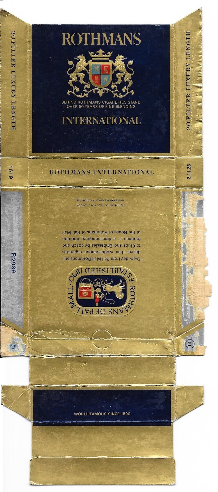 Coleccionismo de Paquetes de Tabaco: LOS ROTHMANS DE MI COLECCIÓN