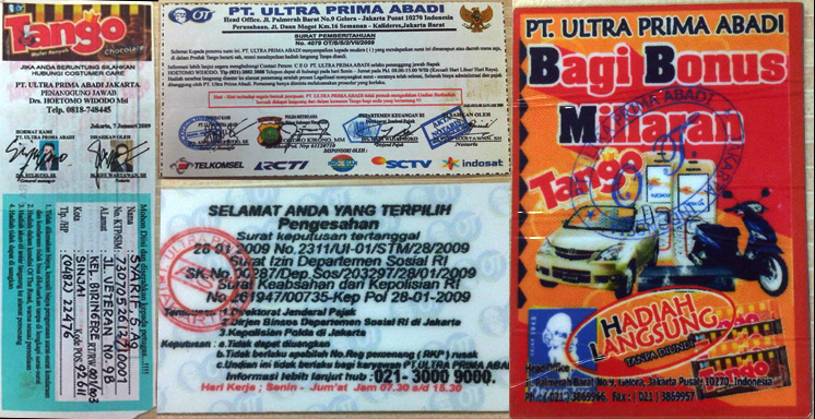 PROGRAM HADIAH UNDIAN PROMO GEBYAR KUPON RATUSAN LAPIS TANGO PT.ULTRA ...