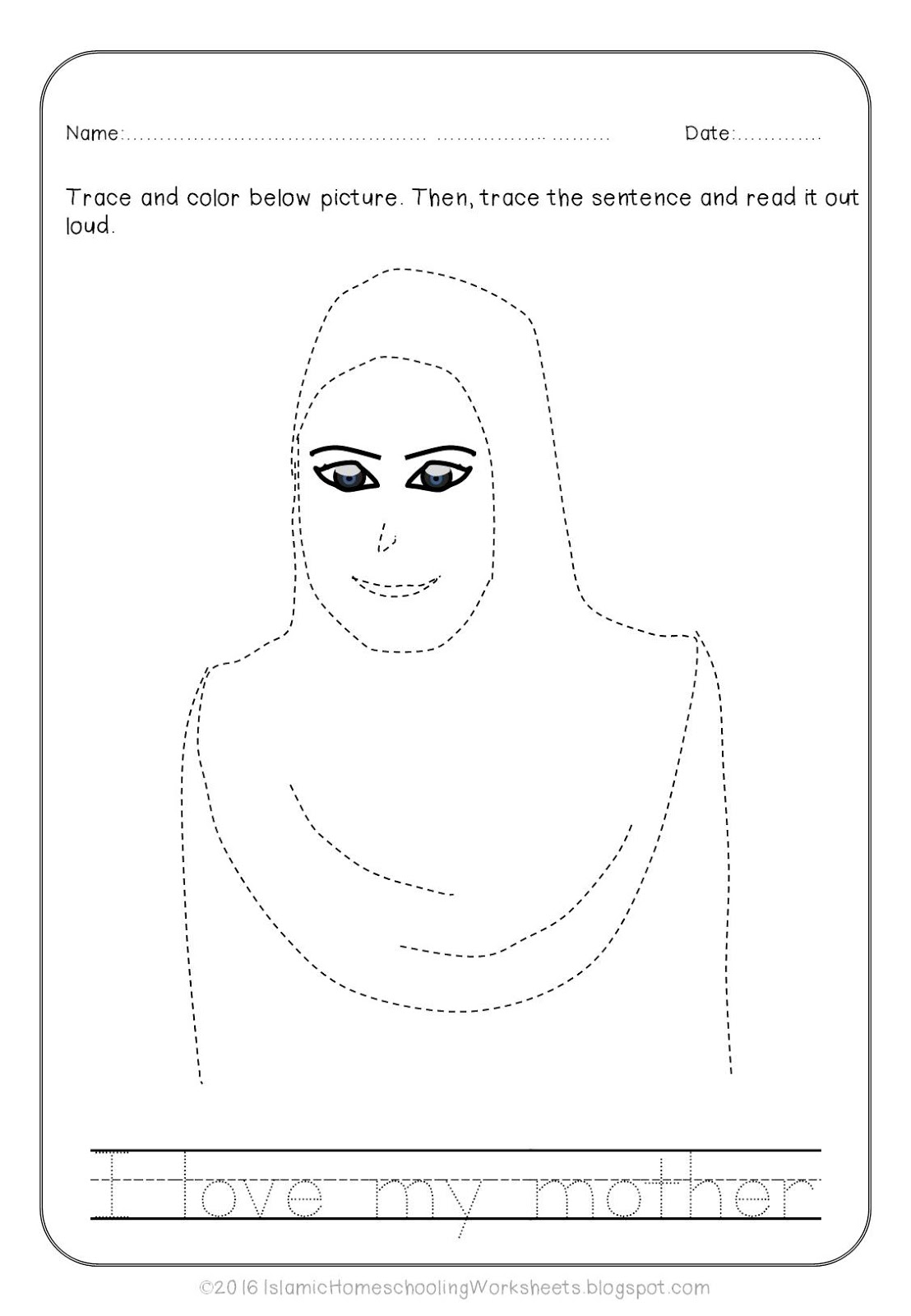 January 2016 ~ Islamic Homeschooling Worksheets
