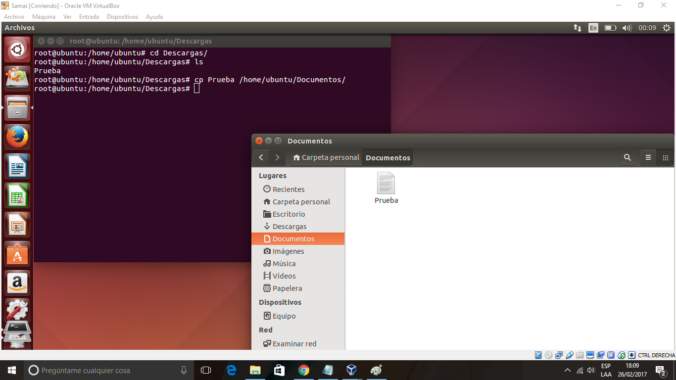 Comandos básicos de Ubuntu : Comandos
