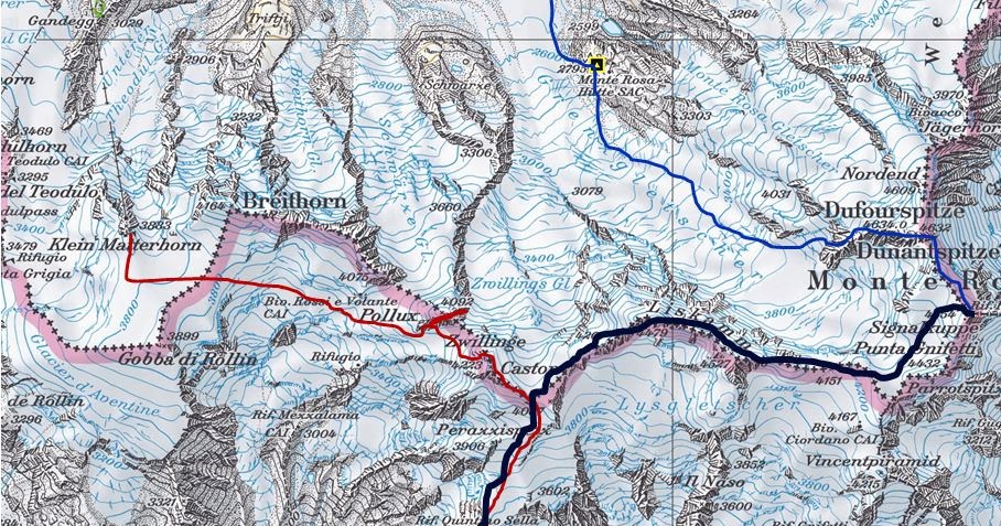 Jabalises alpinistas: Spaghetti tour: la conquista del Monte Rosa en 3 días