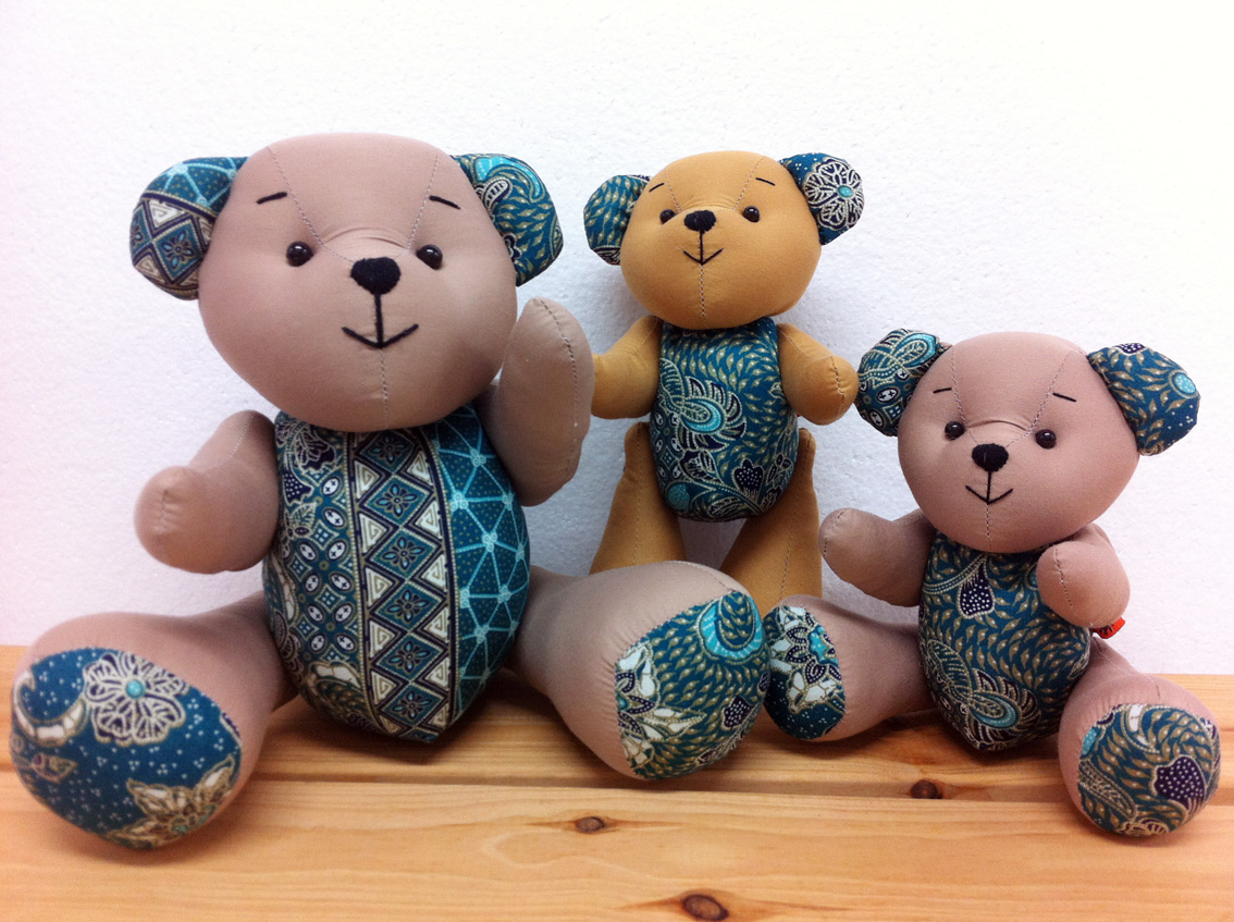 TeddyThotz: New BATIK TEXTILE TEDDY creation for Asian Civilisations ...