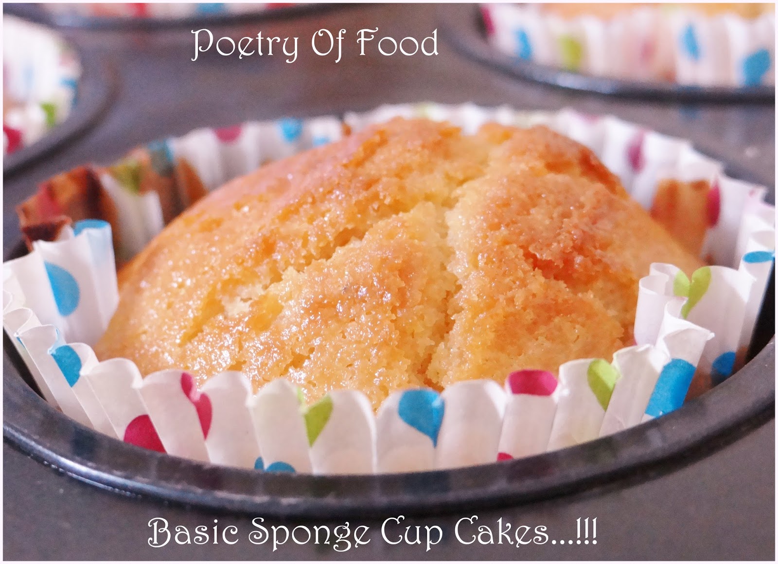 Poetry of Food: Basic Sponge Cake ( Cup Cakes)...!