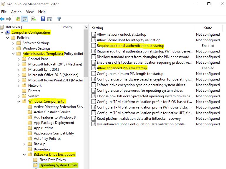 How To Setup BitLocker with a Startup PIN | Steven M. Jordan