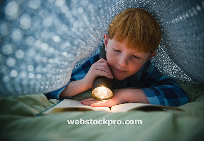 What Red Read: Reading by flashlight