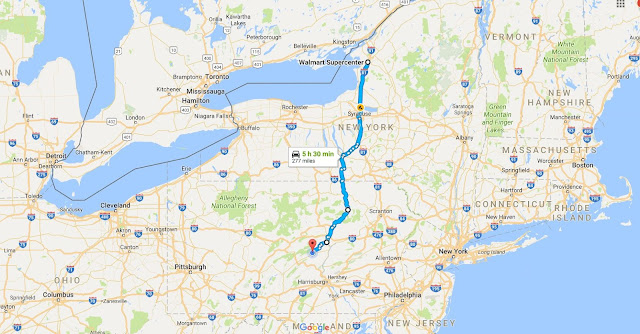 Travel with Kevin and Ruth: Tire fixed, and a long driving day....