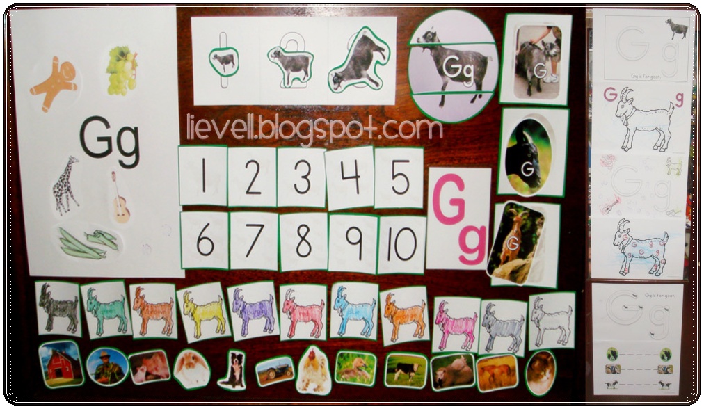 Pre-Nursery : Gg - Goat - Lievell