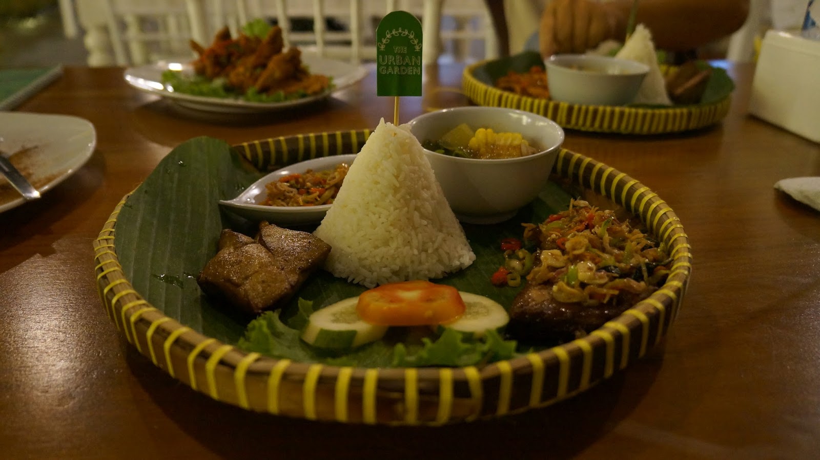 Tumpeng Mini Rasa Bali di Urban Garden