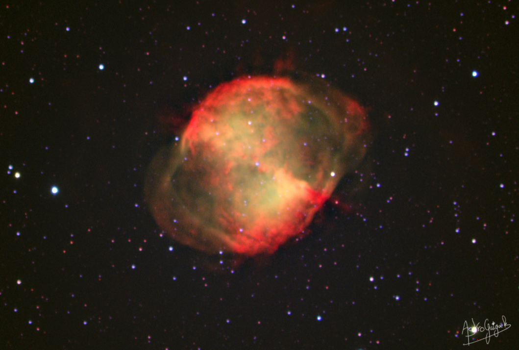 La nébuleuse de l'Haltère M27 depuis l'observatoire de Strasbourg ...