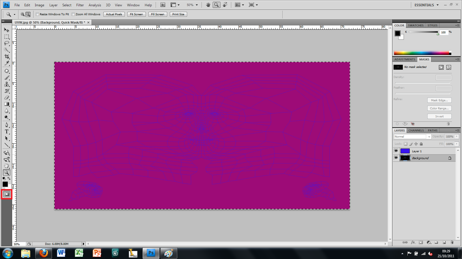 Virtual Environments: Creating the face bitmap
