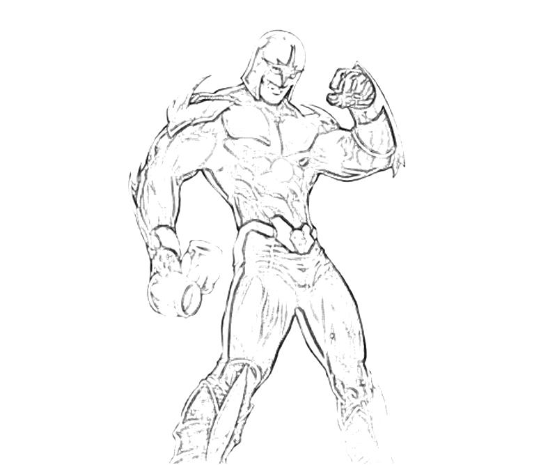 Nova Capcom Marvel Vs Coloring Pages Sketch Coloring Page