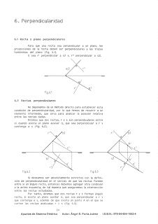Apuntes de Sistema Diédrico: 06. Perpendicularidad