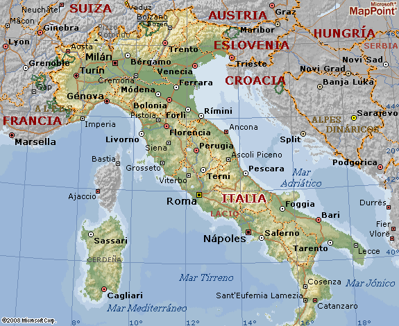 Mapa Mundi: Mapa da Itália Mapas