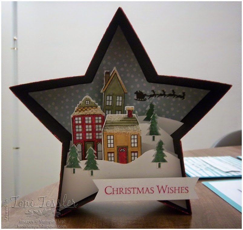 ToniStamps: Holiday Home 3-D shadow Star box