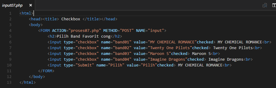 PENANGANAN FORM DALAM PHP
