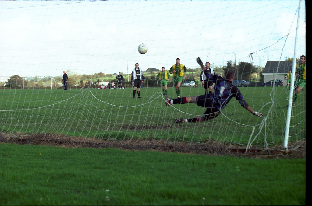 Hibernianx score from penalty v Templex in Autumn of 2001