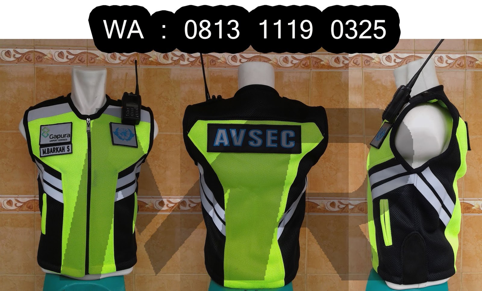 Rompi safety: rompi bandara - rompi avsec - rompi lionair - rompi ...