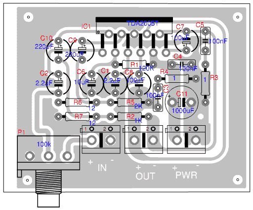 TDA2005 Audio Amplifier 2x10w ~ AmplifierCircuits