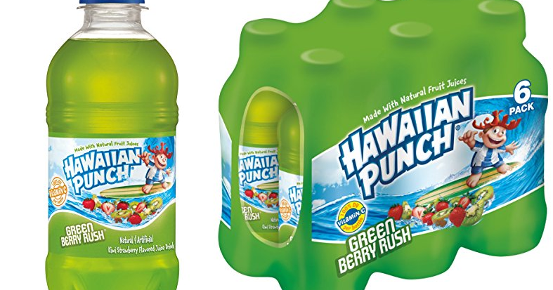 24 Pack of 10oz Hawaiian Punch Green Berry Rush $3.71 (Reg $8.96 ...