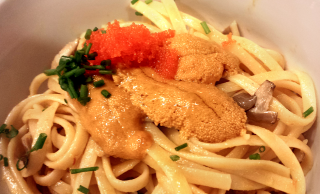 iChompSF: DIY: Homemade Uni Spaghetti