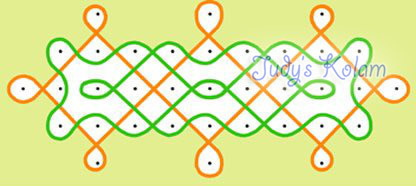 Judy's Kolams: Border kolams