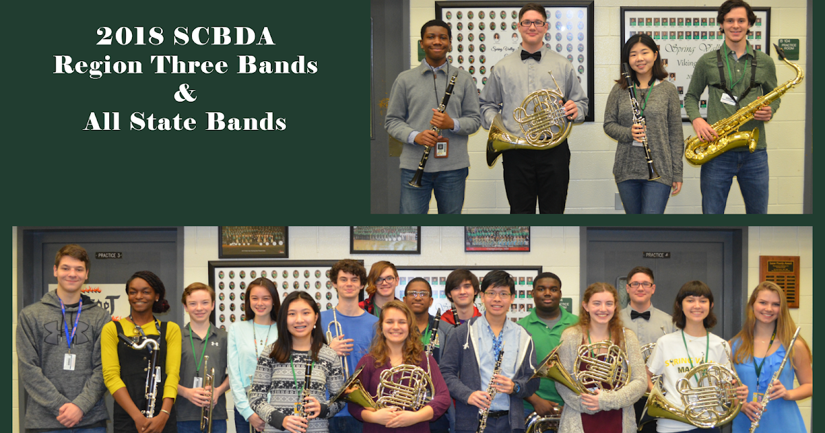 Viking Update: 2018 SCBDA Region 3 Band & All State Band