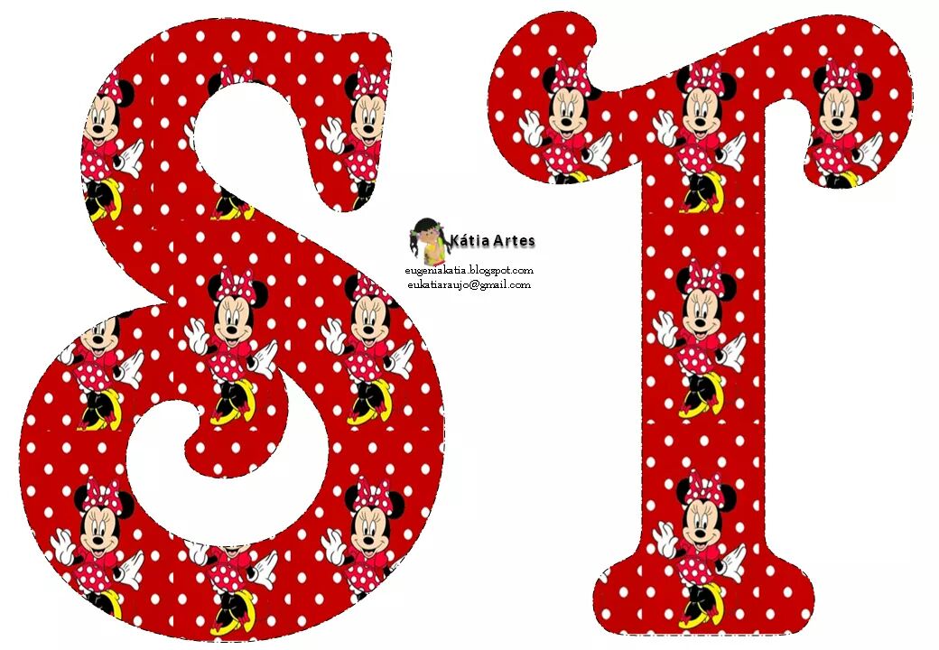 Edible Paper in Creatividades: ABC Minnie Mouse