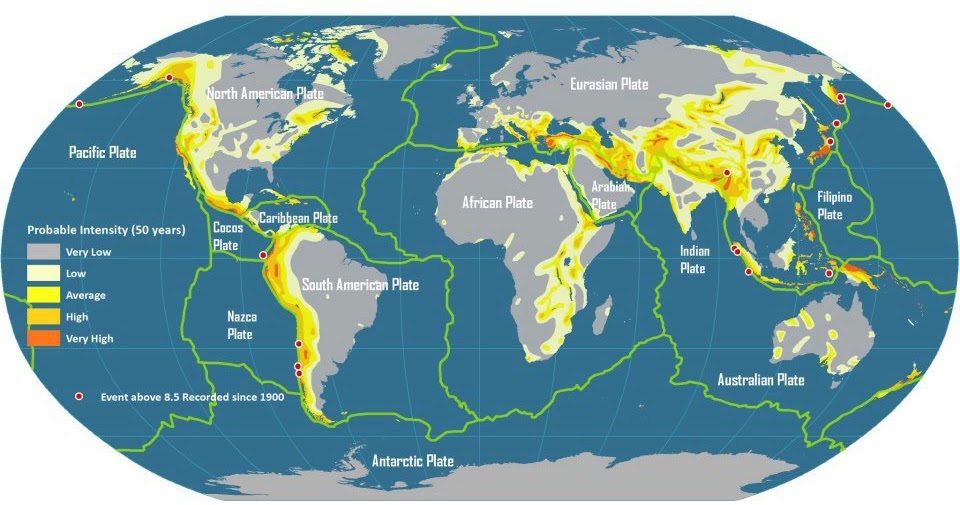 Mapping Seismic Activity: Vulnerable vs. Non-Vulnerable Regions