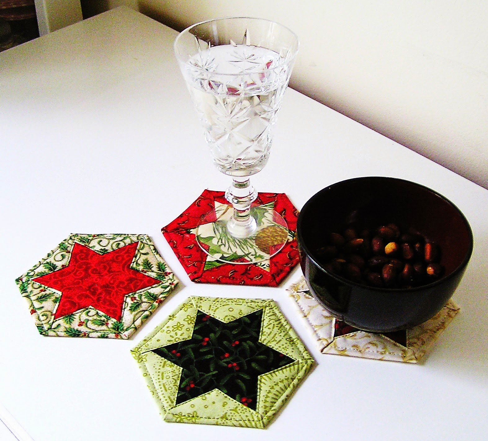 Sewme Crafts Hexagon Christmas Star Decorationscoasters
