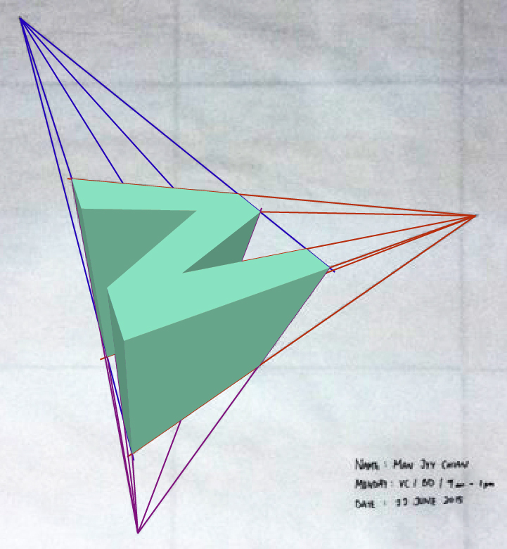 Animation Beginner: 3 Vanishing Point ( Alphabet)