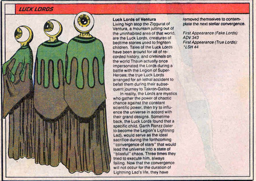 The Legion of Super Bloggers! : Who's Who: Luck Lords