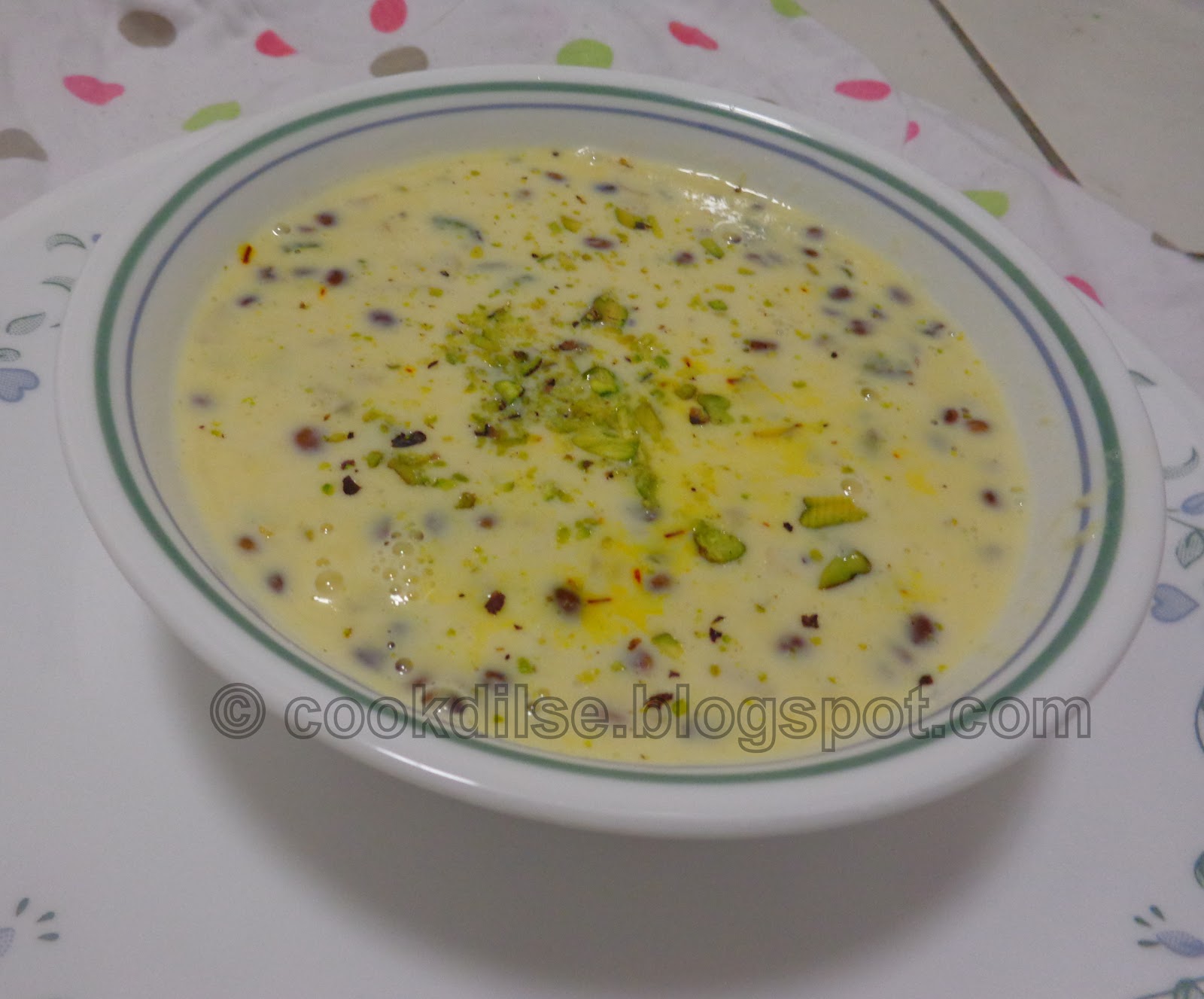 Cook Dil Se: Kesar Pista Rabdi/Basundi..