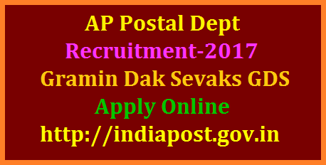 AP Postal gramin Dak Sevaks Posts Recruitment 2017 Andhra pradesh ...