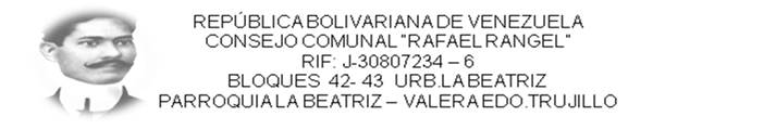Consejo Comunal Rafael Rangel Bloques 42 y 43