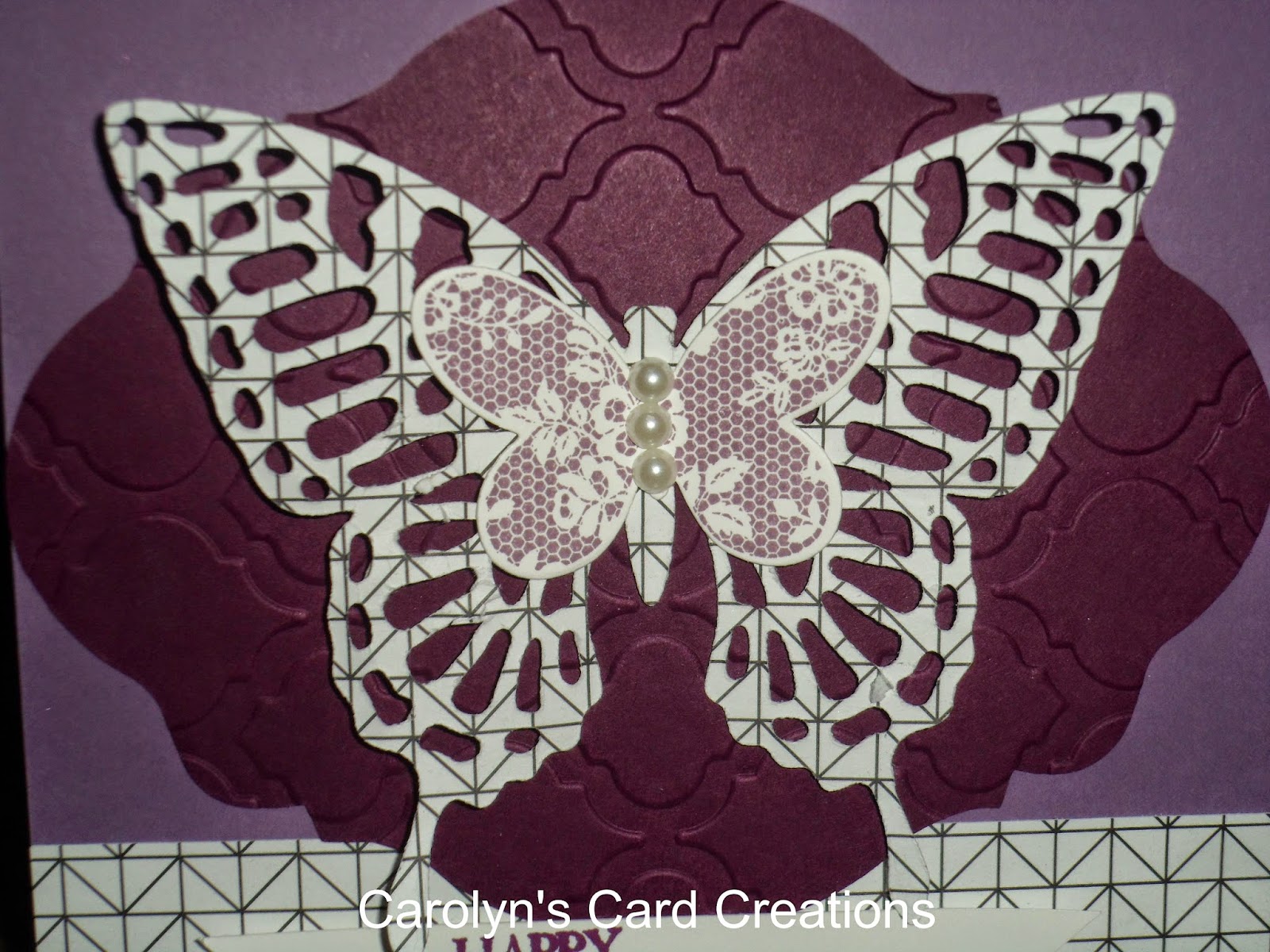 Perfect Plum Butterfly Thinlits card