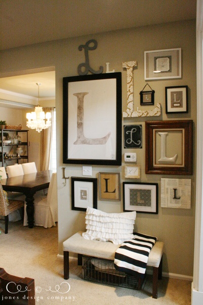 Eye For Design: Monograms.......Decorate Your Interiors With Them