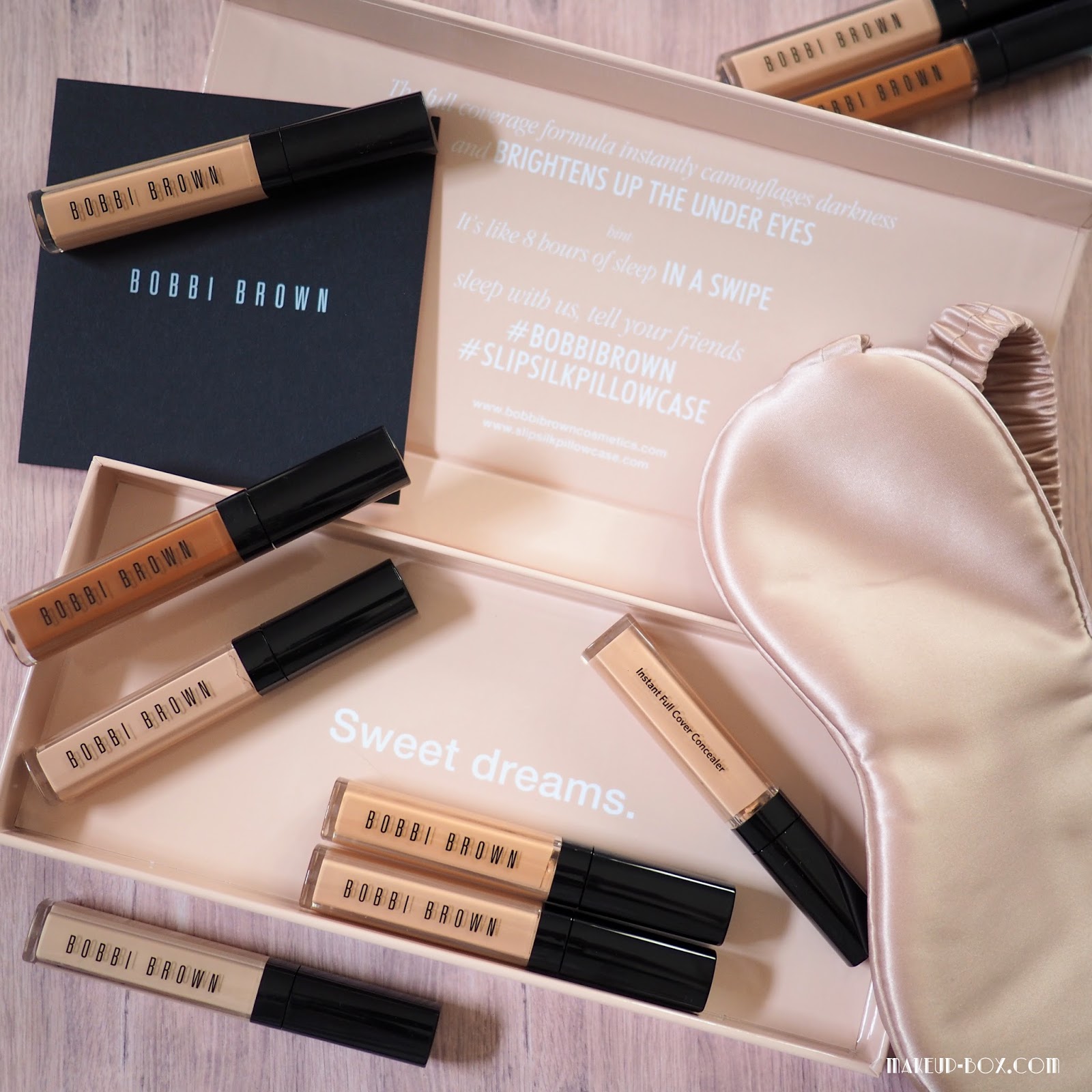 The Makeup Box: Bobbi Brown Instant Full Cover Concealer Swatches and ...