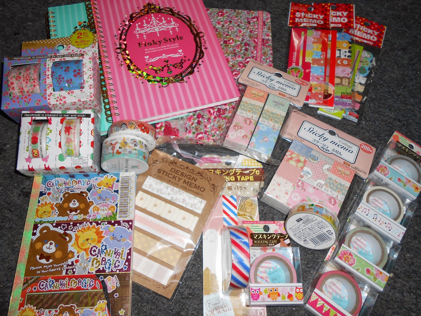 ♥^^Peony Princess ^^♥: Daiso Haul #14 (masking tape, notebooks,sticky ...