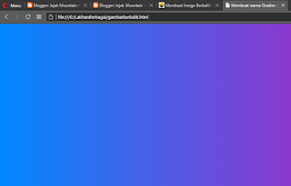 Membuat warna Gradient dengan -webkit CSS - Jejak Mountain