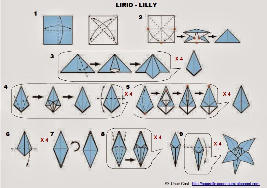 Origami Aqui-Agora: Lírio Delicado