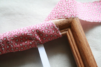 The Creative Place: DIY :: Fabric Scrap Wrapped Frame