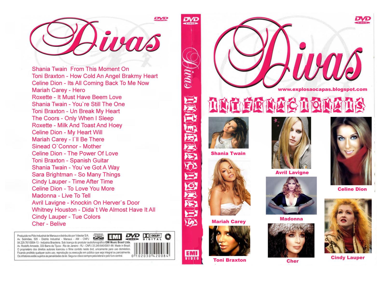 Capas Shows Internacional: Divas Internacionais