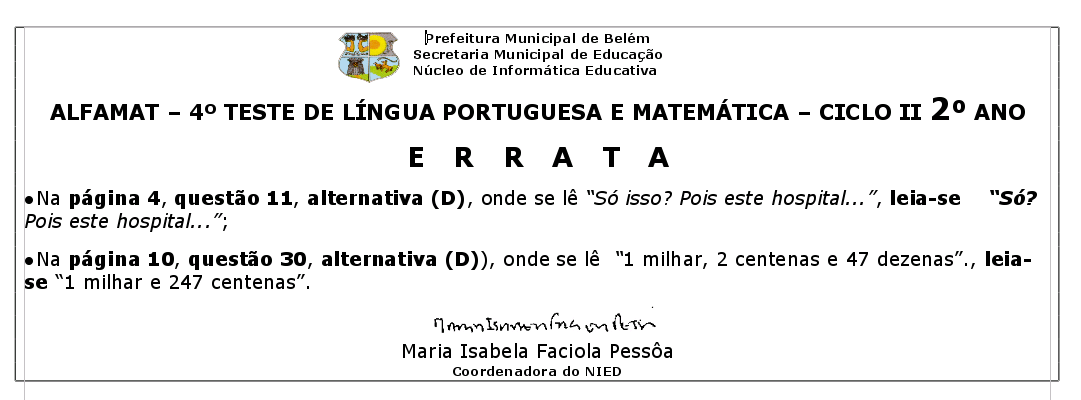 Errata