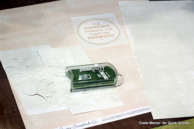 crafty goodies: Inking diecuts with Quick Quotes~