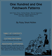 sophie junction: Ruby McKim's 101 Patchwork Patterns