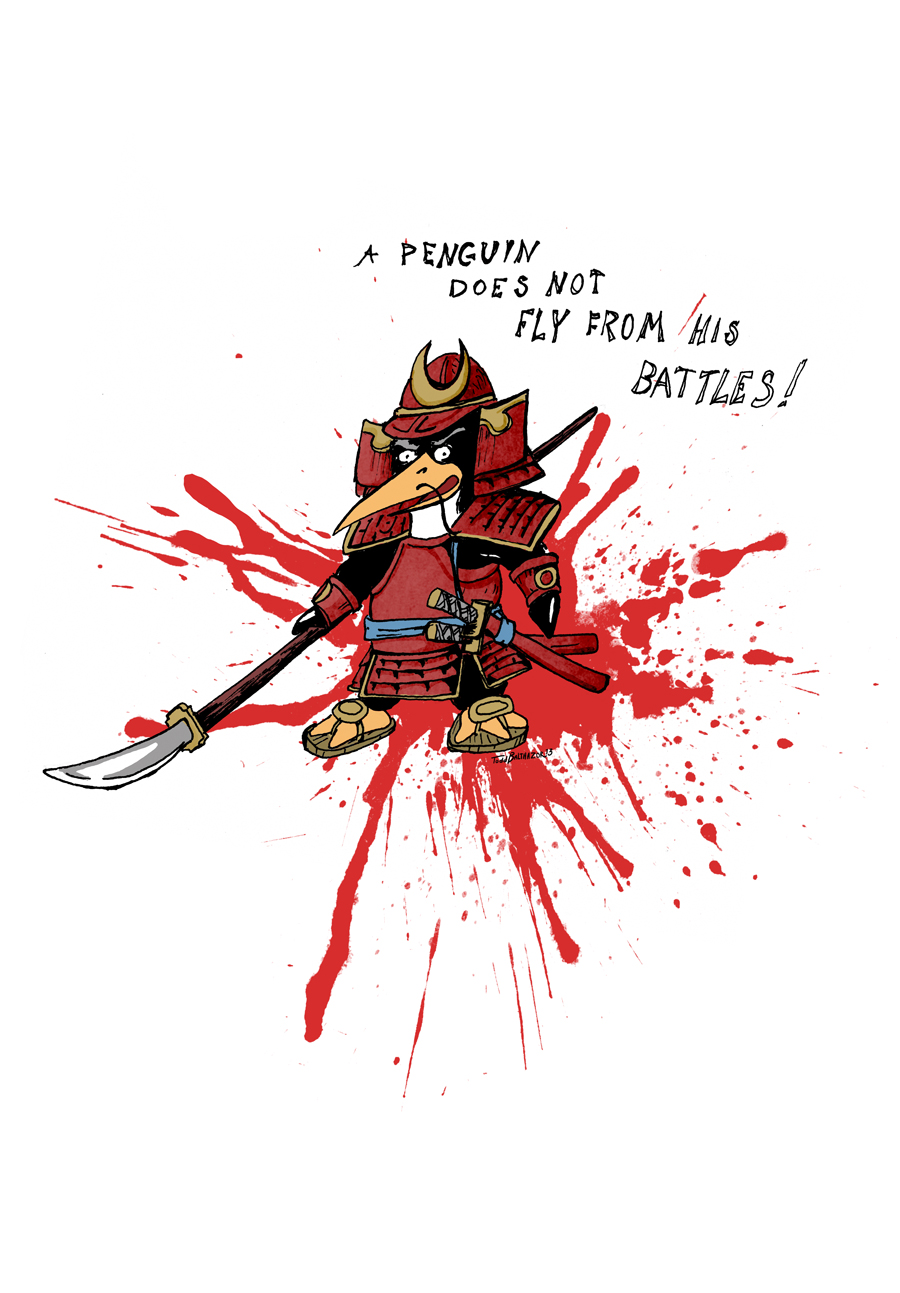 artmonkey: Samurai Penguin